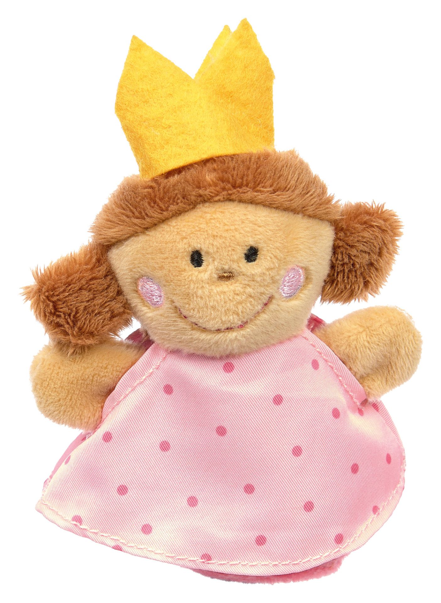 Finger plush puppet Princess, Mini puppet theatre